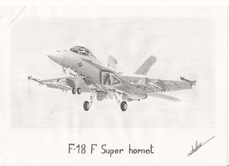 F 18 Drawing